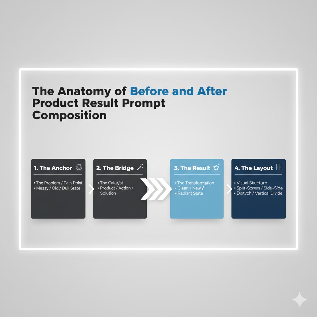 Master Before and After Product Result Prompt Composition